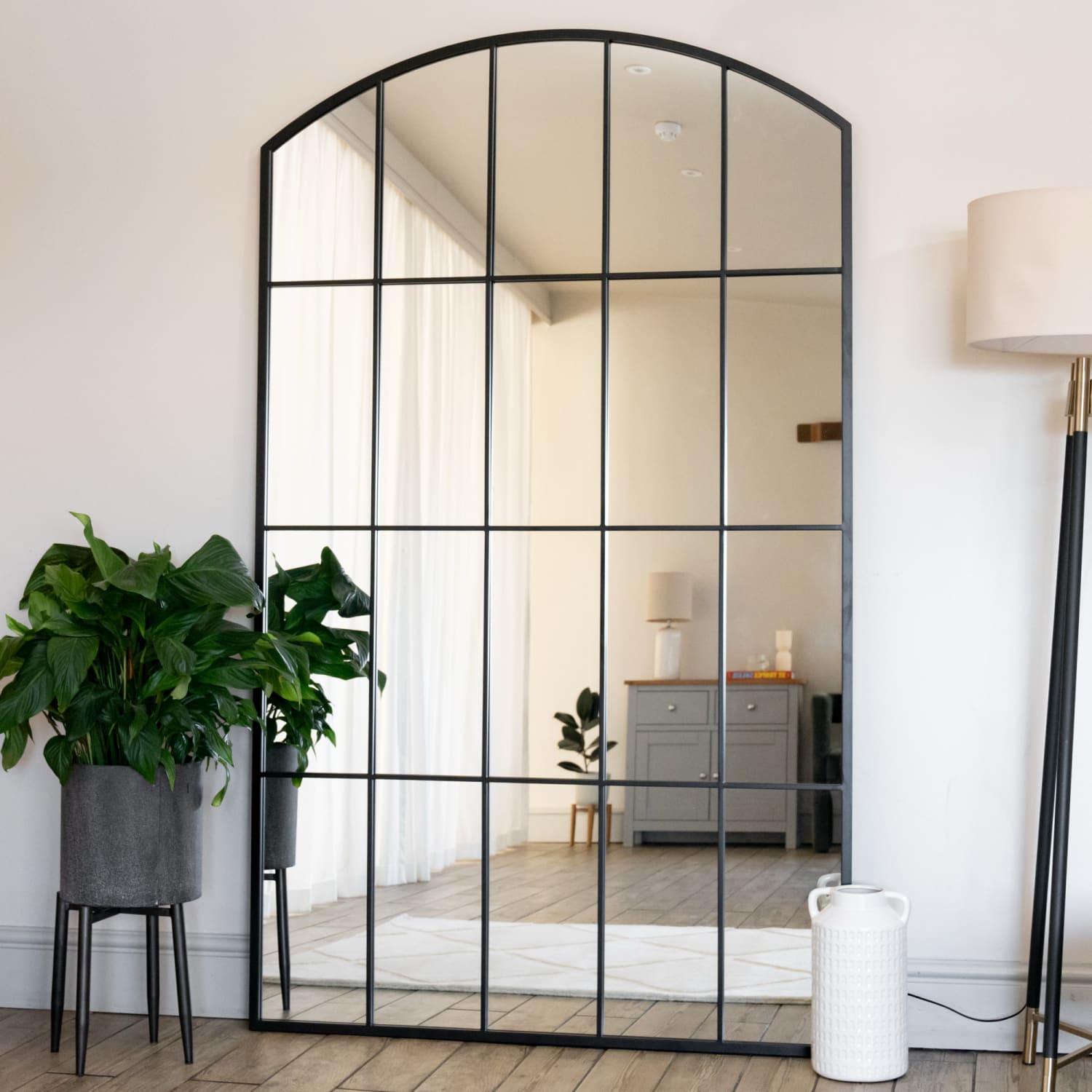 Tomi | Oversized Arched Window Mirror
